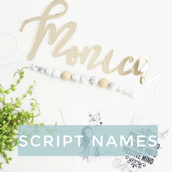Script Names – Name It Custom Decor
